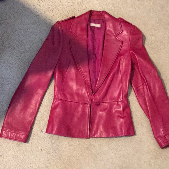 Luca Luca | Jackets & Coats | Luca Luca Genuine Leather 6 Pinkishred ...
